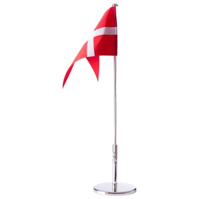 Forkromet flagstang uden motiver, 40 cm – Nordahl Andersen